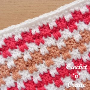 Crochet Interlocking Block Stitch - Free Crochet Tutorial Crochet 'n ...