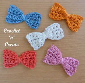 Small Bow Free Crochet Pattern - Crochet 'n' Create