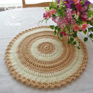 Round Table Mat - Free Crochet Pattern on Crochet 'n' Create