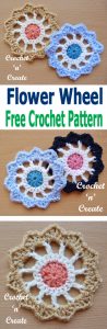 Crochet Flower Wheel - Free Crochet Pattern on Crochet 'n' Create