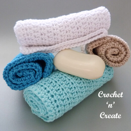 Simple Easy Crochet Washcloth Free Pattern on Crochet 'n' Create