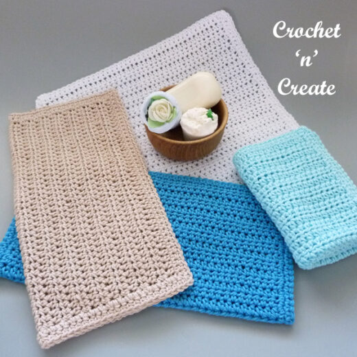 Simple Easy Crochet Washcloth Free Pattern on Crochet 'n' Create