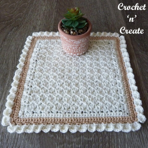Hatch Square Crochet Doily Free Pattern on Crochet 'n' Create