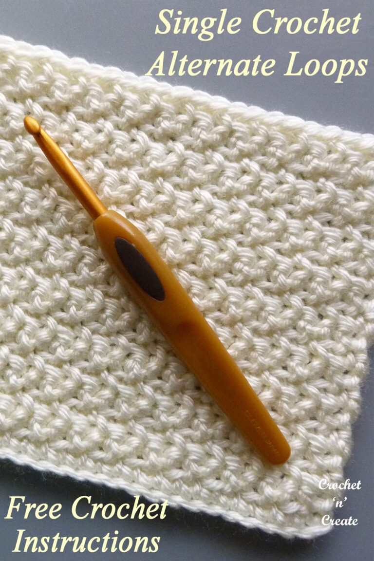 Alternate Single Crochet Stitch - Crochet 'n' Create