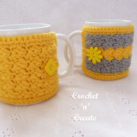 Coffee Break Mug Cover Free Crochet Pattern - Crochet 'n' Create