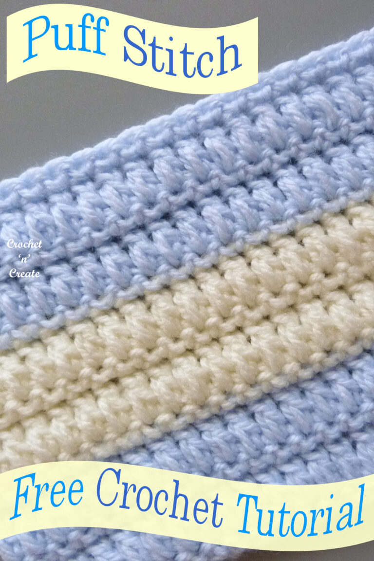 Crochet Puff Stitch Tutorial Free Instructions on Crochet 'n' Create