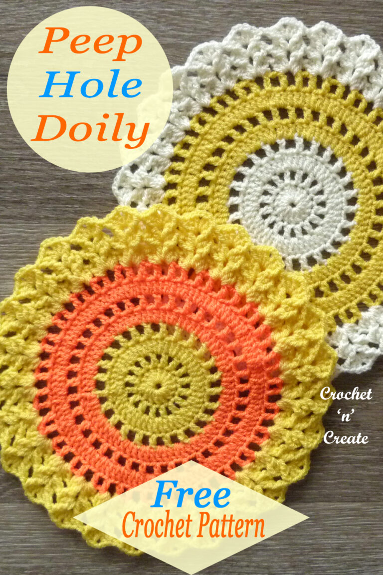Crochet Peep Hole Doily - Crochet 'n' Create