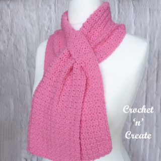 Crochet Keyhole Scarf Pattern Free Pattern on Crochet 'n' Create