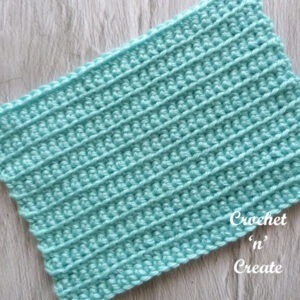 Front Loop Single Crochet Stitch Free Tutorial on Crochet 'n' Create