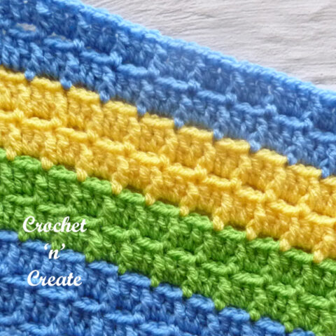 Crochet Raised Brick Stitch - Crochet 'n' Create