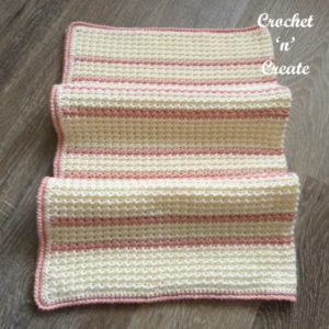 Reversible Crochet Baby Blanket - Crochet 'n' Create