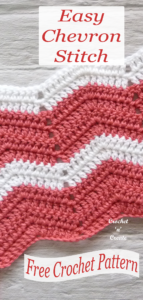 Easy Crochet Chevron Stitch Tutorial free crochet on Crochet 'n' Create