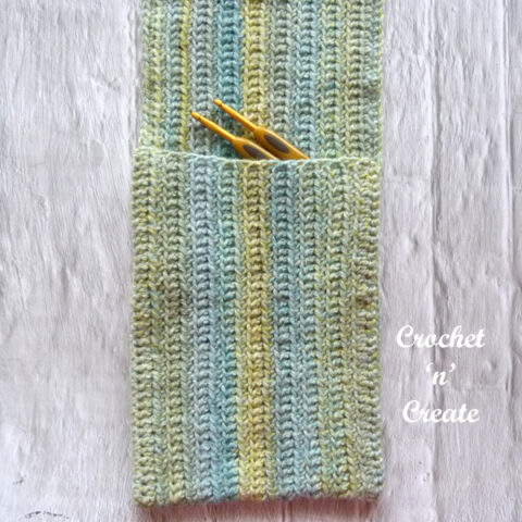 Crochet Easy Pocket Scarf Free Pattern on Crochet 'n' Create