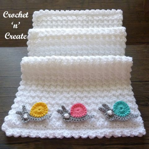 Speedy Snail Baby Blanket Free Pattern on Crochet 'n' Create