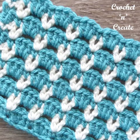 In-Between Groups Stitch Crochet Tutorial on Crochet 'n' Create