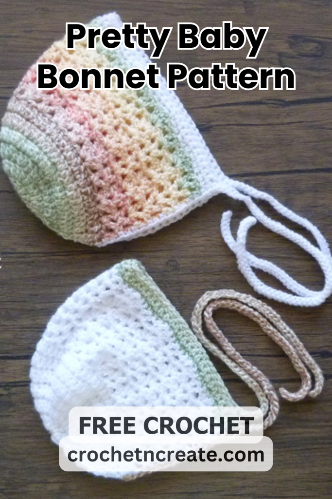 Pretty Baby Bonnet Pattern Free Crochet on Crochet 'n' Create