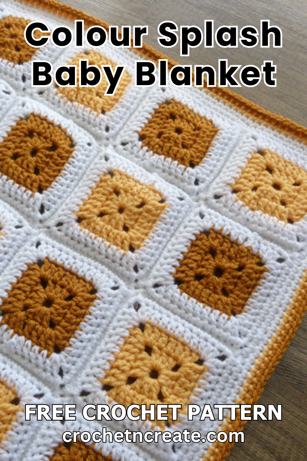Colour Splash Baby Blanket Free Crochet Pattern on Crochet 'n' Create