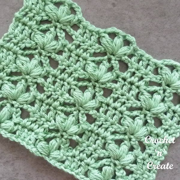 Crochet Lotus Stitch Tutorial Free Instructions on Crochet 'n' Create