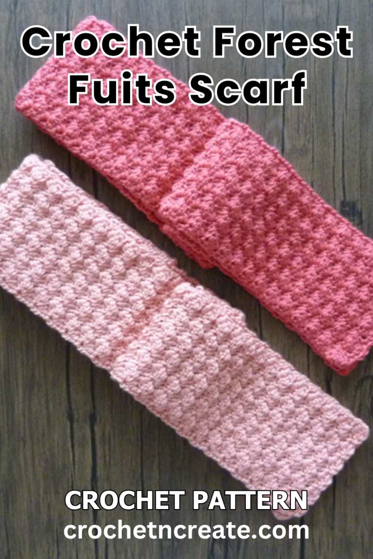 Crochet Forest Fruits Scarf - Crochet 'n' Create