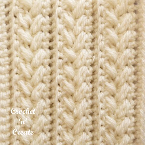 Crochet Wheat Stitch Tutorial Free Pattern on Crochet 'n' Create