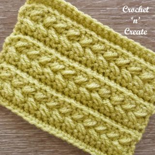 Crochet Wheat Stitch Tutorial Free Pattern on Crochet 'n' Create