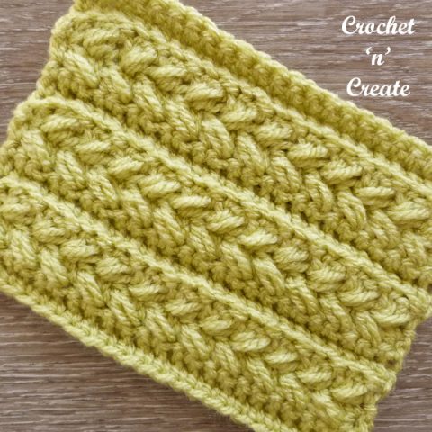Crochet Wheat Stitch Tutorial Free Pattern on Crochet 'n' Create