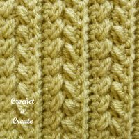 Crochet Wheat Stitch Tutorial Free Pattern on Crochet 'n' Create