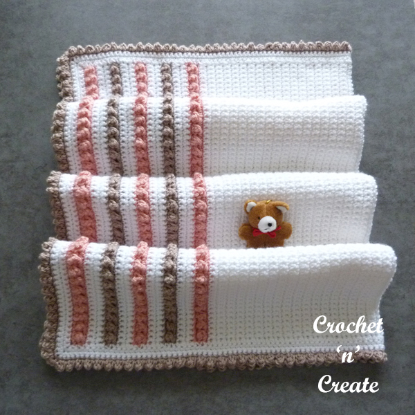 Snuggle Love Baby Blanket Free Crochet Pattern on Crochet 'n' Create